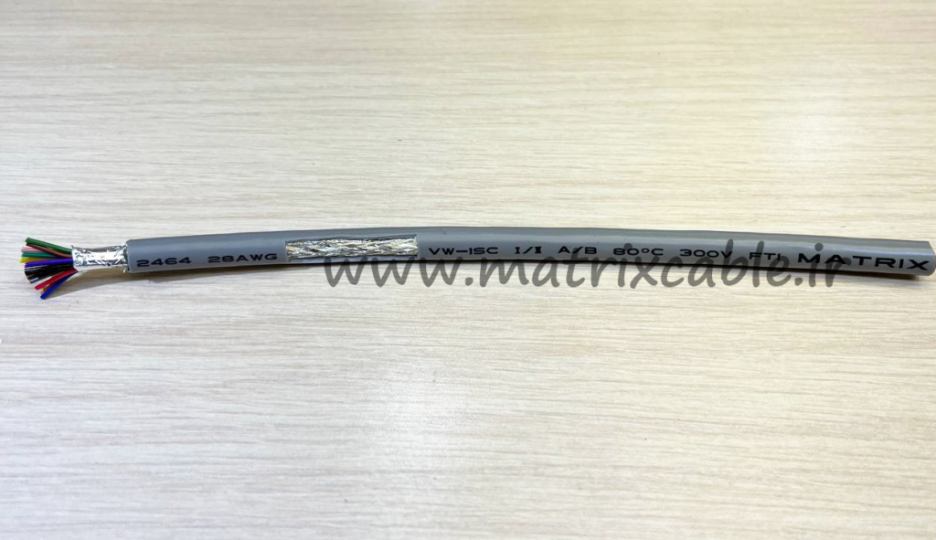 کابل 15 رشته شیلددار 28AWG-فویل دار-کابل رشته ای شیلددار